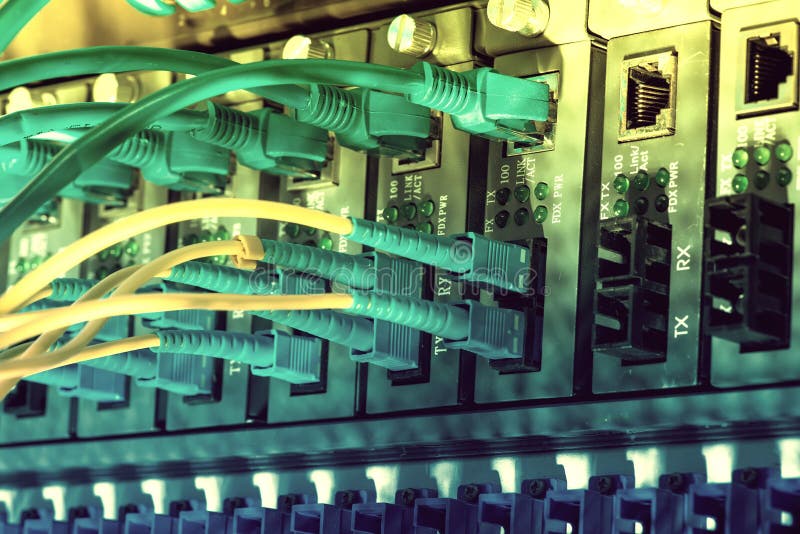 Fiber optic equipment stock image. Image of laser, electronic - 65549047