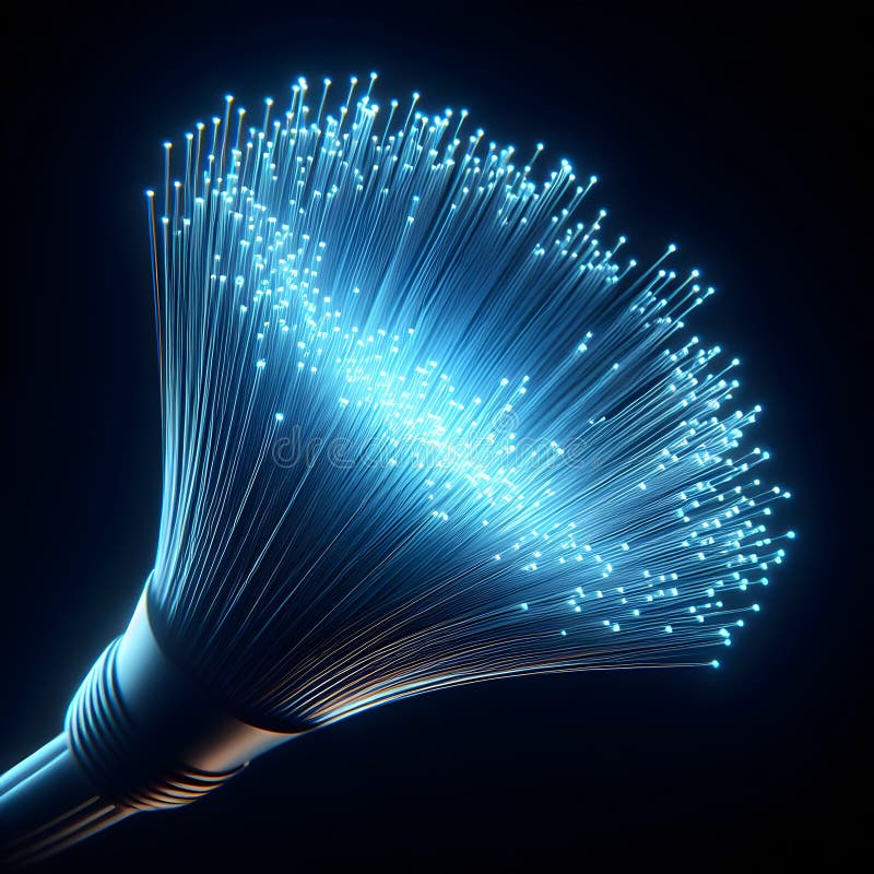 Fiber Optic High Speed Internet Connection Stock Illustration ...