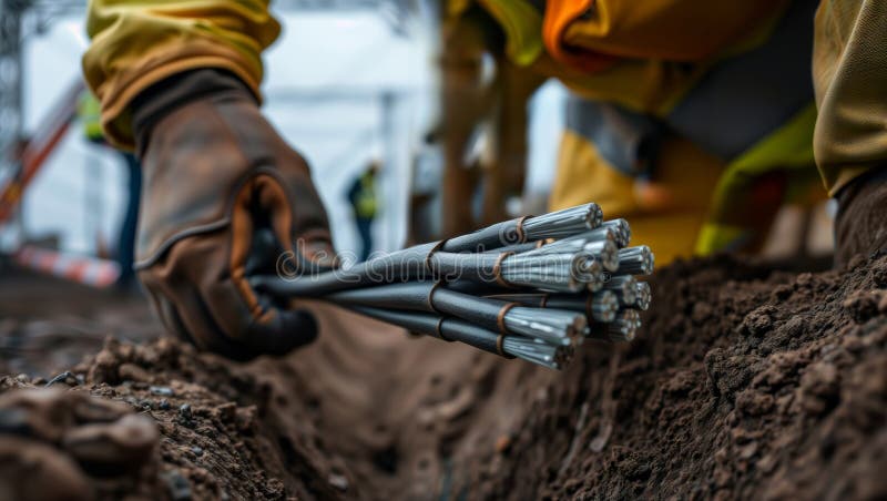 Underground Fiber Optic Cables Stock Illustrations – 160 Underground ...