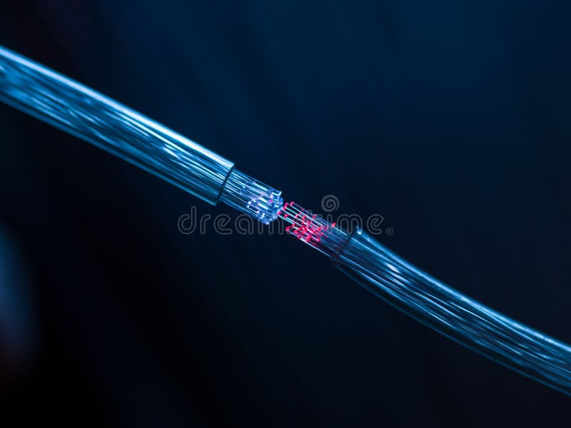 Fiber Optic Internet Connection Stock Photo - Image of digital ...