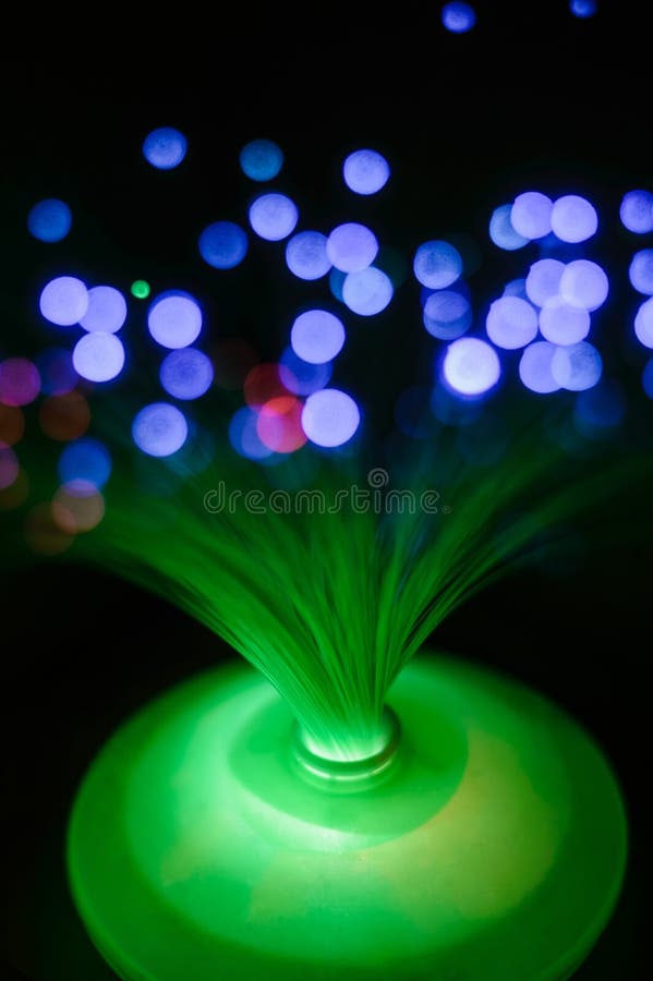 Fiber-optic Lamp-night Light. Stock Photo - Image of fiber, dark: 88724470