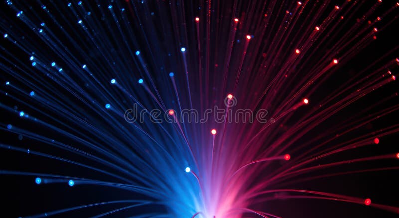 Fiber Optic Light Burst stock illustration. Illustration of internet ...