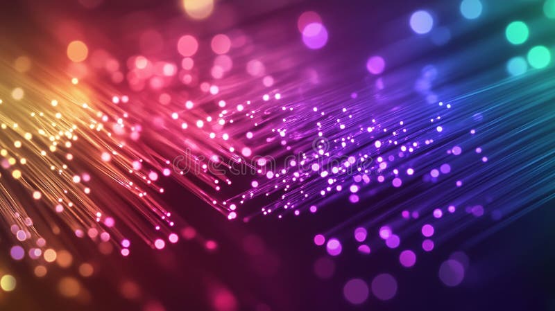 Fiber Optic Light Transmission Patterns Featuring Internal Reflection ...