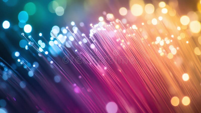 Fiber Optic Light Transmission Patterns Featuring Internal Reflection ...