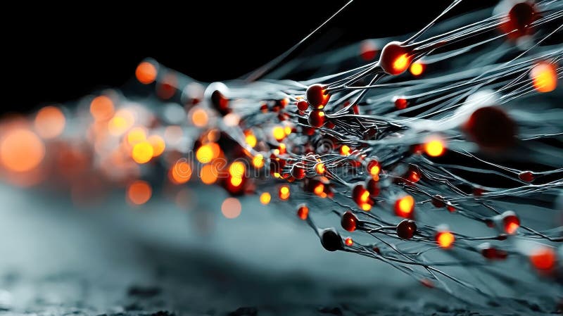 Fiber Optic Network Cable Close-up, High-speed Data Transmission Stock ...