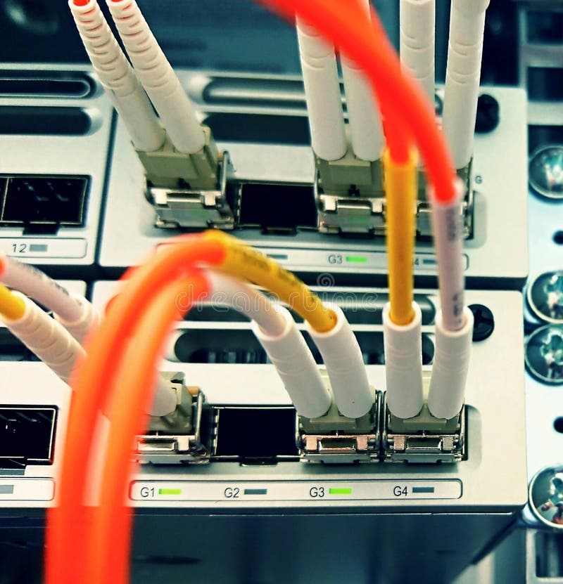 Fiber Optic Network Connectivity Stock Image - Image of connect ...