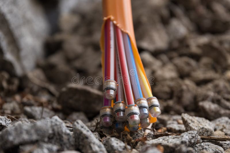 Fiber Optic Network for Fast Internet Stock Photo - Image of optional ...