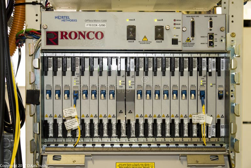 Fiber Optic repeater hub editorial stock photo. Image of fiber - 273130128