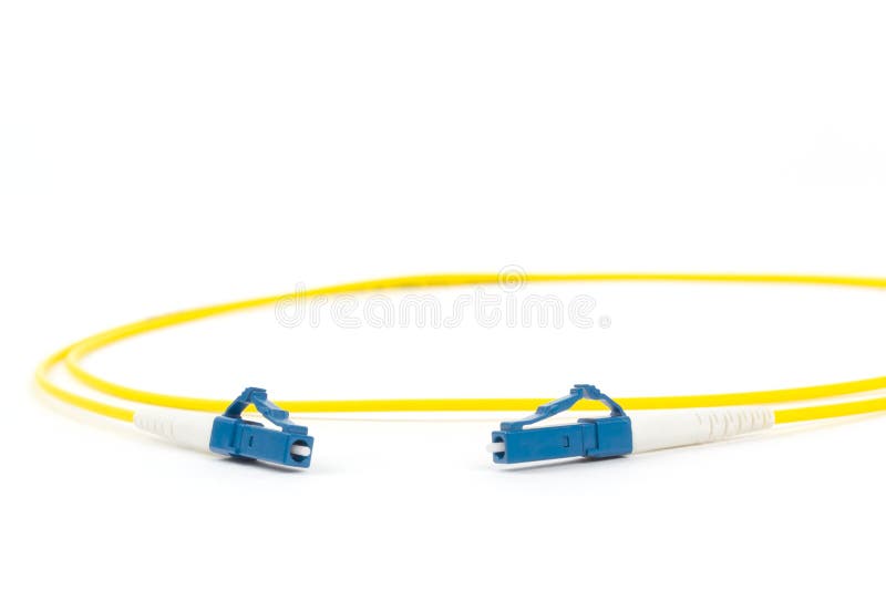 Optical Single Mode LC Patch Cord Stock Photo - Image of laser ...