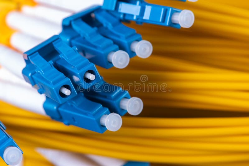 Fiber Optic Single Mode Patch Cord Stock Photo - Image of connect, link ...