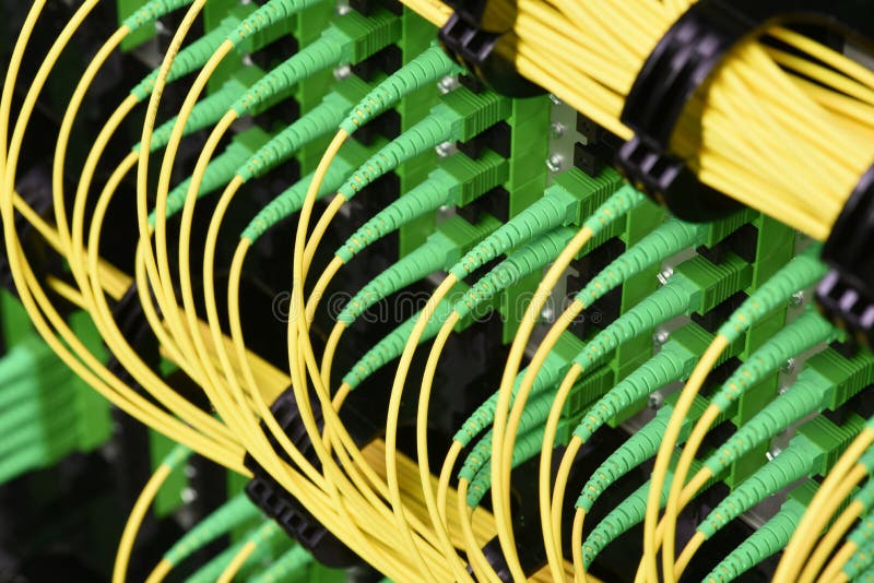 Fiber Optical Cables with Connectors Type SC-APC Single Mode Stock ...