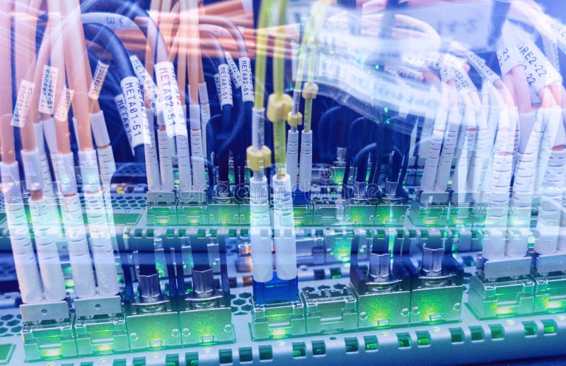 Fiber Optical Connector Interface. Stock Image - Image of communication ...