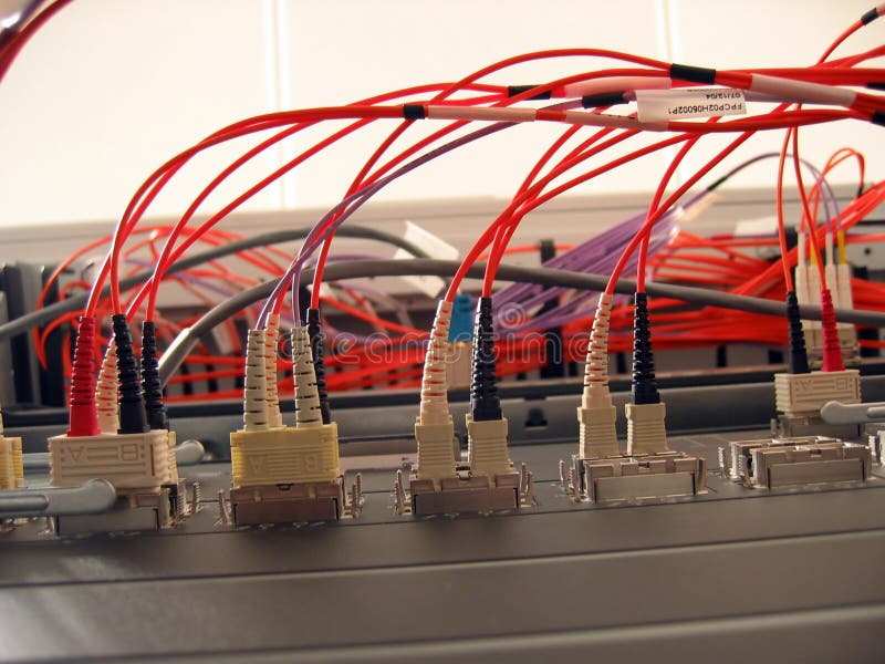 Fiber Optical Network stock image. Image of cabling, leads - 955053