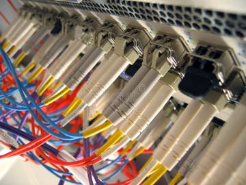 Fiber Optical Network stock image. Image of center, computers - 955075