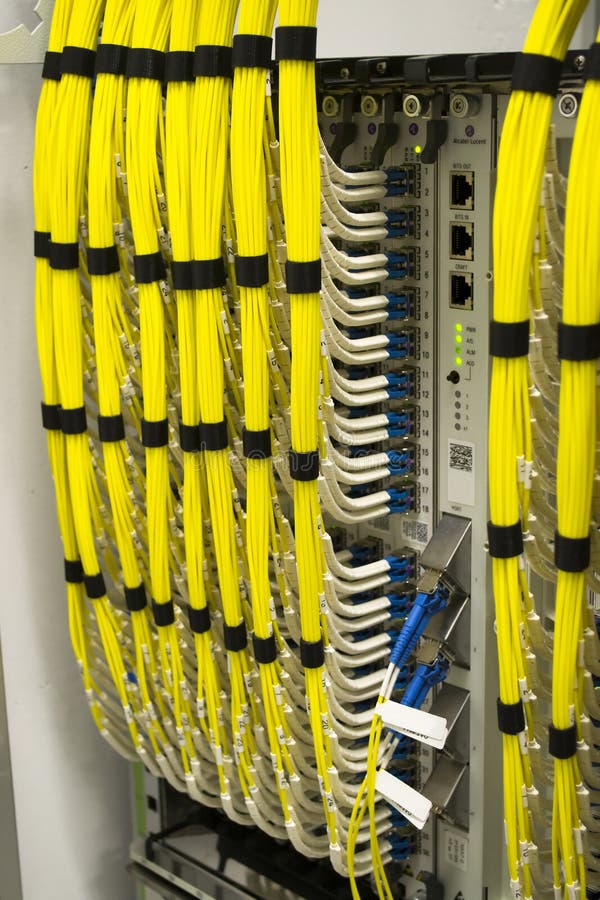 Fiber Optical Network Cable Editorial Stock Image - Image of internet ...
