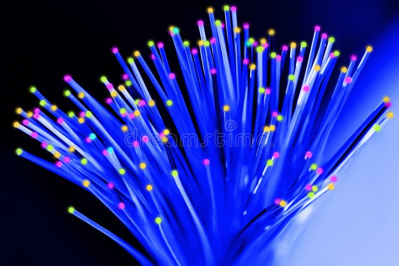 Fiber Optical Network Cable Stock Photo - Image of communication ...