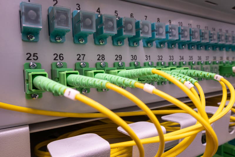 Network LAN patch panel stock photo. Image of panel, optic - 40259216