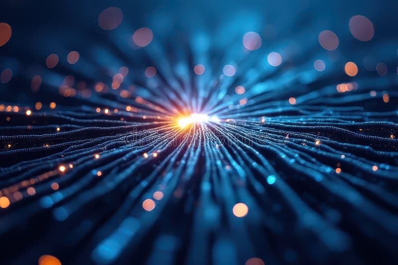 Fiber Optics Abstraction stock illustration. Illustration of abstract ...