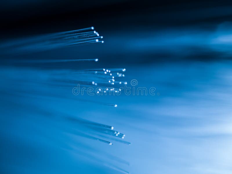 Blue fiber optics stock image. Image of communication - 48843157