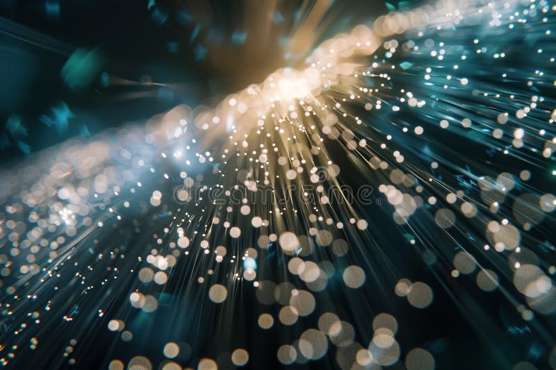 Fiber Optics Cables. Connectivity, Networking, Data Transfer and ...