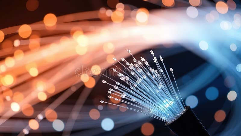 Fiber Optics Cables a Stunning Visual Representation of Modern ...