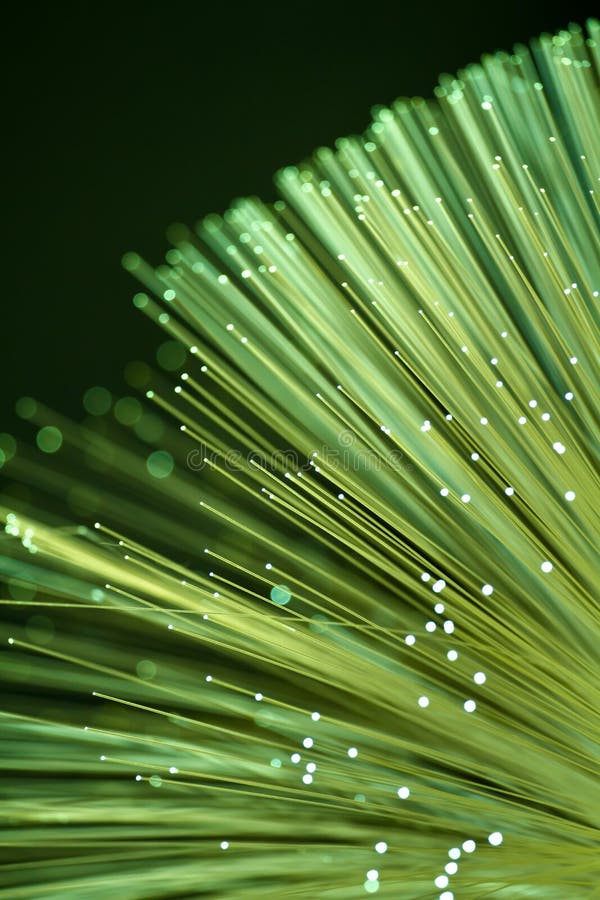 Fiber Optics Close-up, Modern Computer Stock Photo - Image of glowing ...
