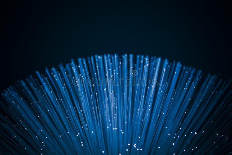 Fiber Optics Close-up, Modern Computer Stock Photo - Image of bright ...