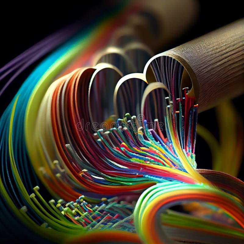 Fiber Optics Lights Stock Illustrations – 169 Fiber Optics Lights Stock ...