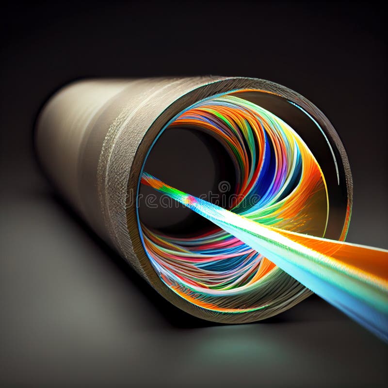 Fiber Optics Lights Abstract Background Stock Illustration ...