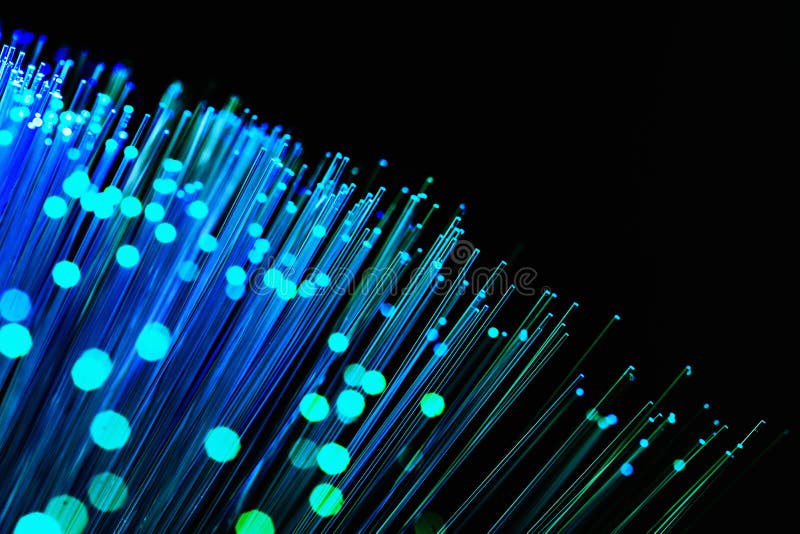 Fiber Optics Lights Abstract Background, Fiber Optical Background Stock ...
