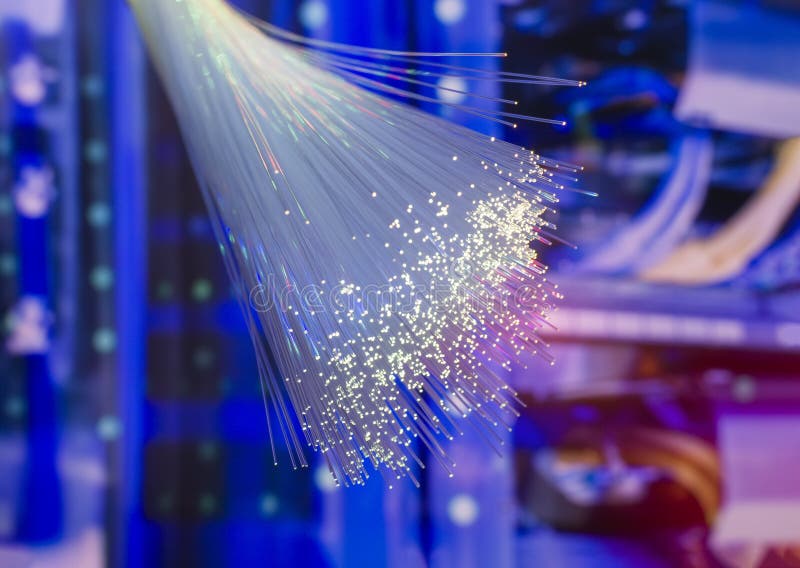 Fiber optics network cable stock image. Image of backdrop - 181846613
