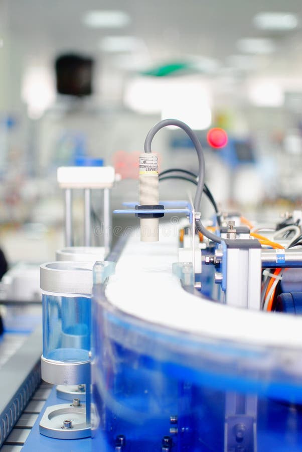Fiber Sensing in Factory Automation Stock Photo - Image of ...