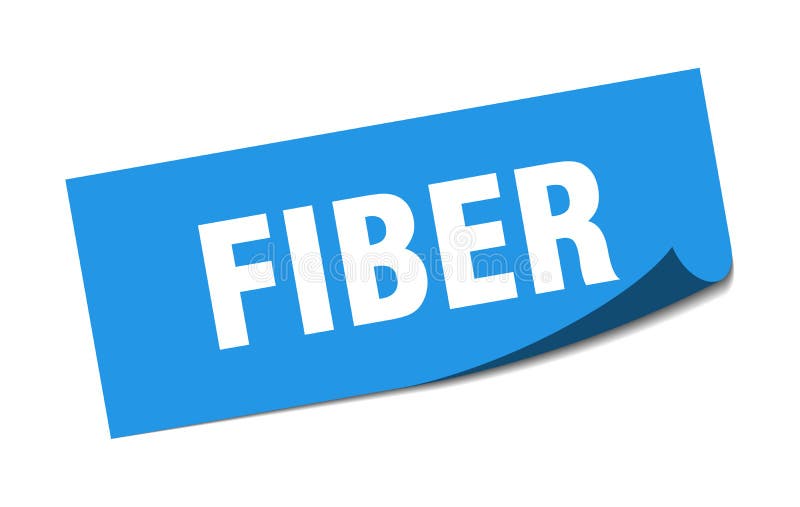 Fiber Sticker. Fiber Square Isolated Sign Stock Vector - Illustration ...
