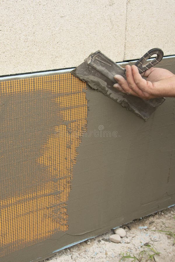 Fiberglass Mesh Reinforcement Stock Image - Image of construction ...