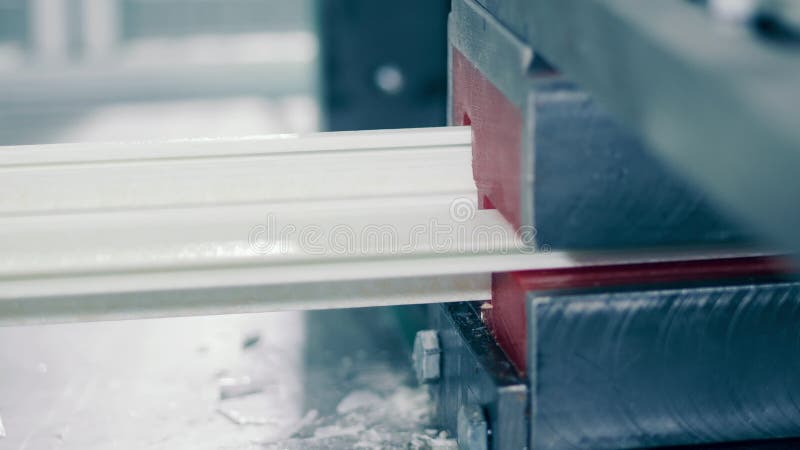 Fiberglass Panel is Going through the Factory Machine Stock Footage ...