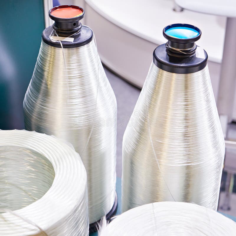 Fiberglass ropes in spool stock photo. Image of framework - 217184734