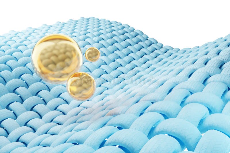 Fibers of Tissue in Close-up, Tissue Under a Microscope, the Structure ...