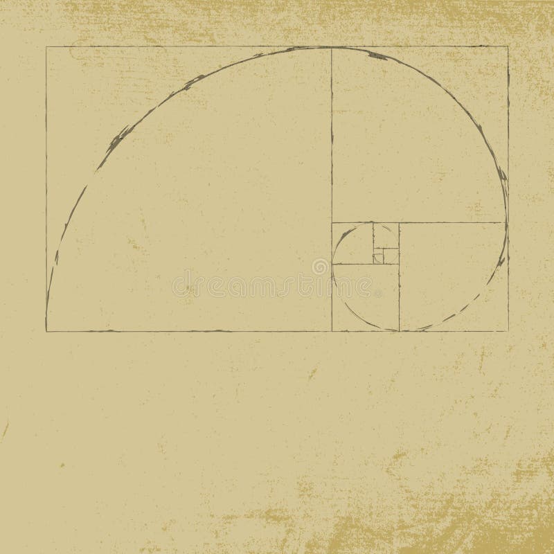 Fibonacci stock vector. Illustration of geometry, fibonacci - 53255019