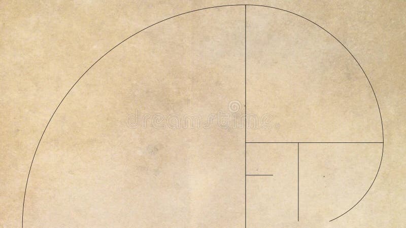 The Fibonacci Sequence Golden Number on an Old Paper Stock Video ...