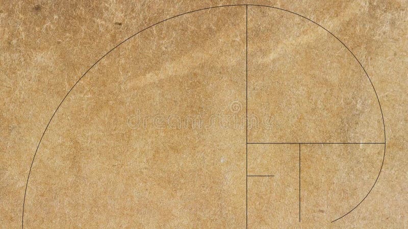 The Fibonacci Sequence Golden Number on an Old Paper Stock Video ...