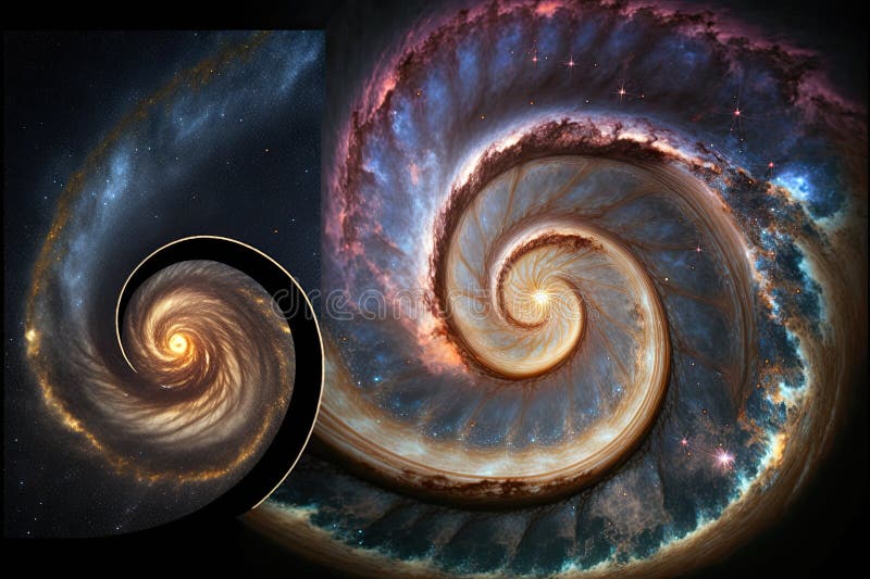 Spiral Background Illustration, Abstract Space Pattern, AI Generative ...