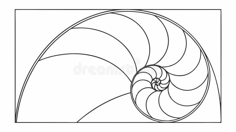 Golden Ratio Nautilus Shell Stock Illustrations – 336 Golden Ratio ...