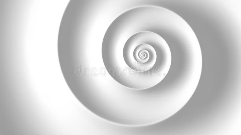 Fibonacci Spiral White Abstract Background Vector Illustration Stock