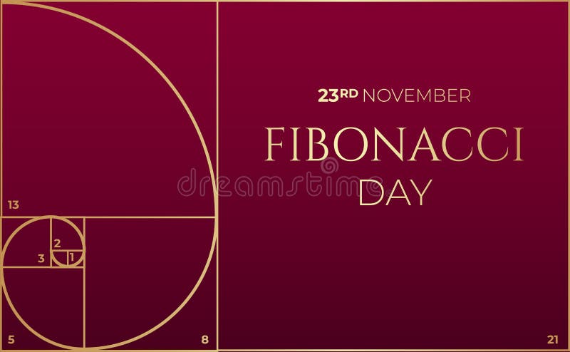 Fibonacci-Tag Hintergrundbild Vektor Abbildung - Illustration von kunst ...