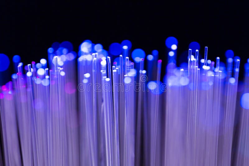Fibre Optic cable threads stock image. Image of ends - 66113011