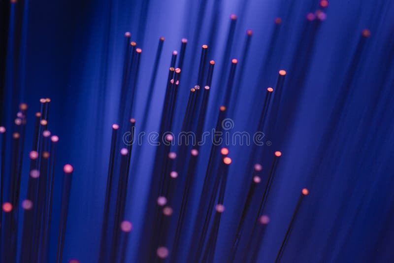 Fibre Optic cable threads stock image. Image of ends - 66113011