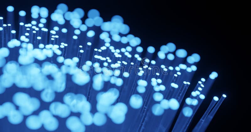 Fibre Optic for Data Transfer Transmission Stock Image - Image of light ...