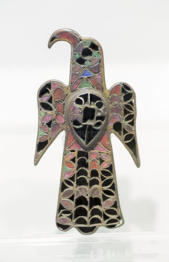 Fibula a Forma Di Eagle Che Appartiene Al Regno Di Visigoth Immagine ...