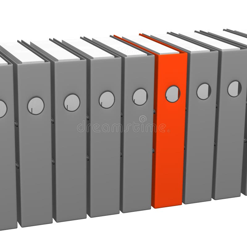 Ficheros Empilados En Un Escritorio Imagen de archivo - Imagen de ...