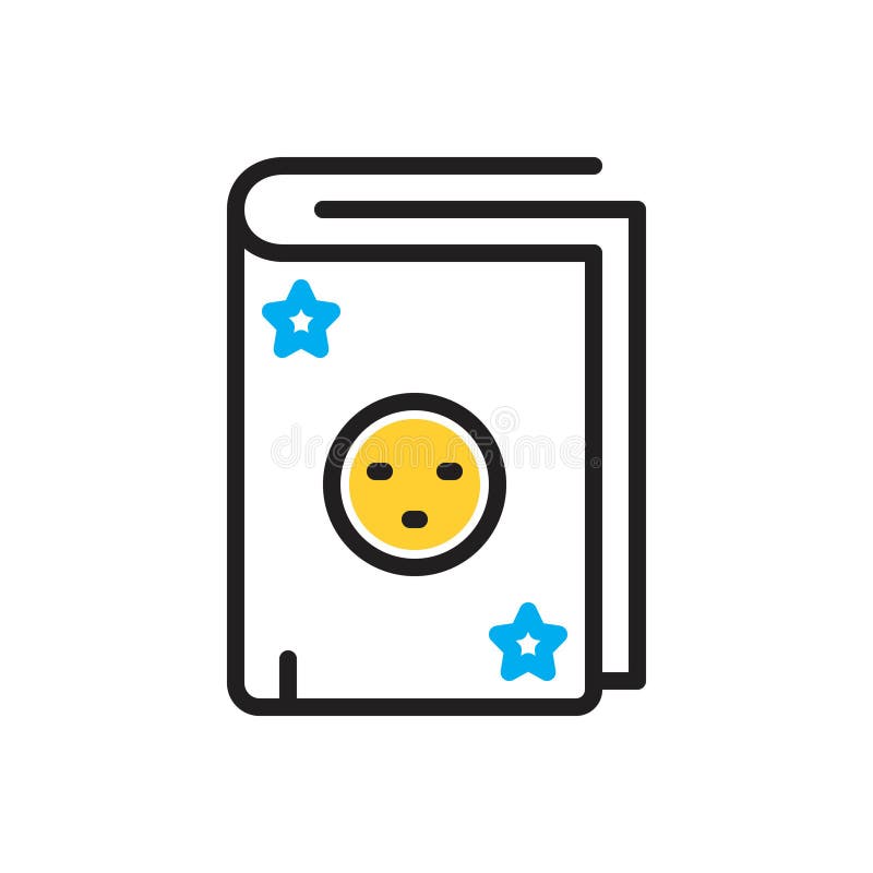 Mix Multi Color Icon for Fiction, Novel and Myth Stock Vector ...